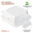 6x6 Clamshell Take Out Boxes (50 Pack) Small 1-Compartment Foam Food ...