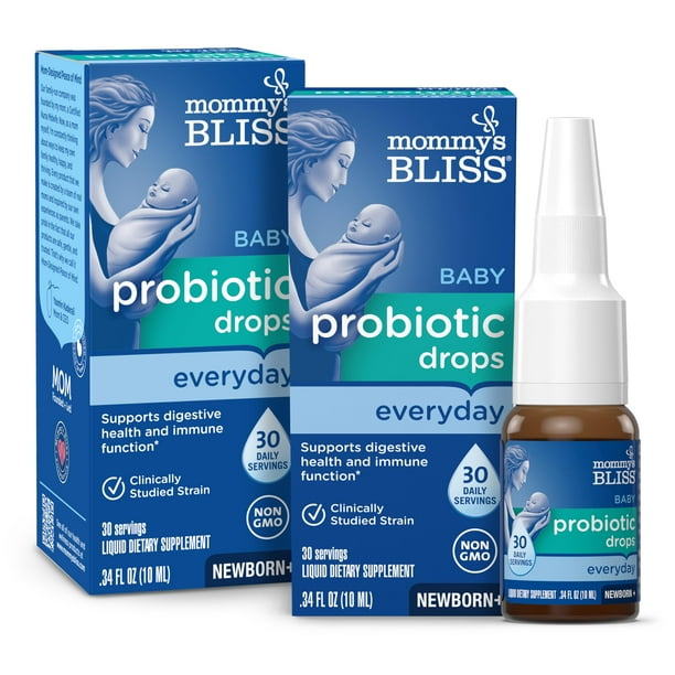 Gotas probióticas para bebés Mommy's Bliss Daily Gas Relief, 10 ml ...