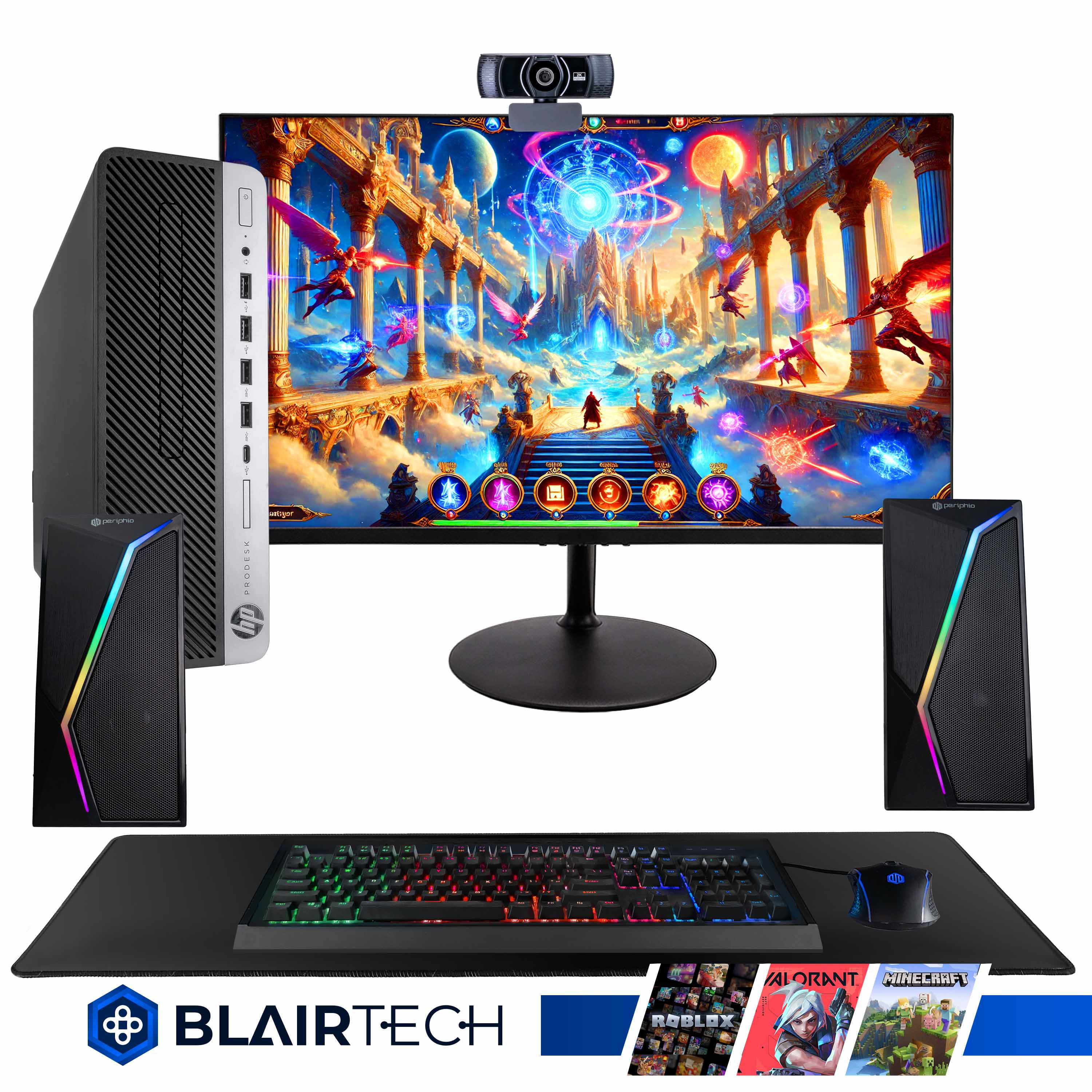 Restored HP 600G4 PC Gaming Computer Bundle - 24" Periphio Gaming ...