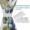 Blueberries Door Curtains for Door Window, French Sidelight Front Back ...