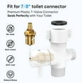 Bright White Bidet Sprayer for Toilet, Handheld Jet Sprayer Adjustable ...
