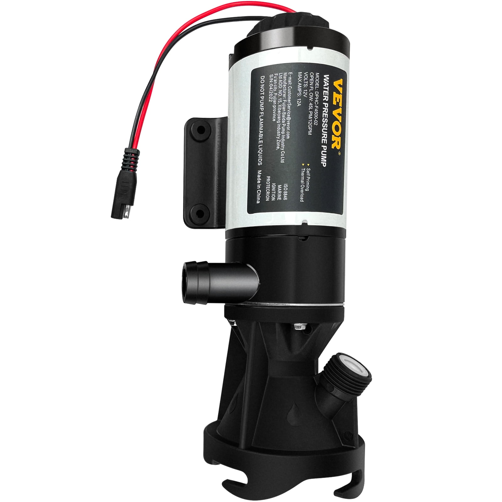 Buy VEVOR RV Macerator Pump, 12V/24V 12GPM Self-priming Water Waste ...