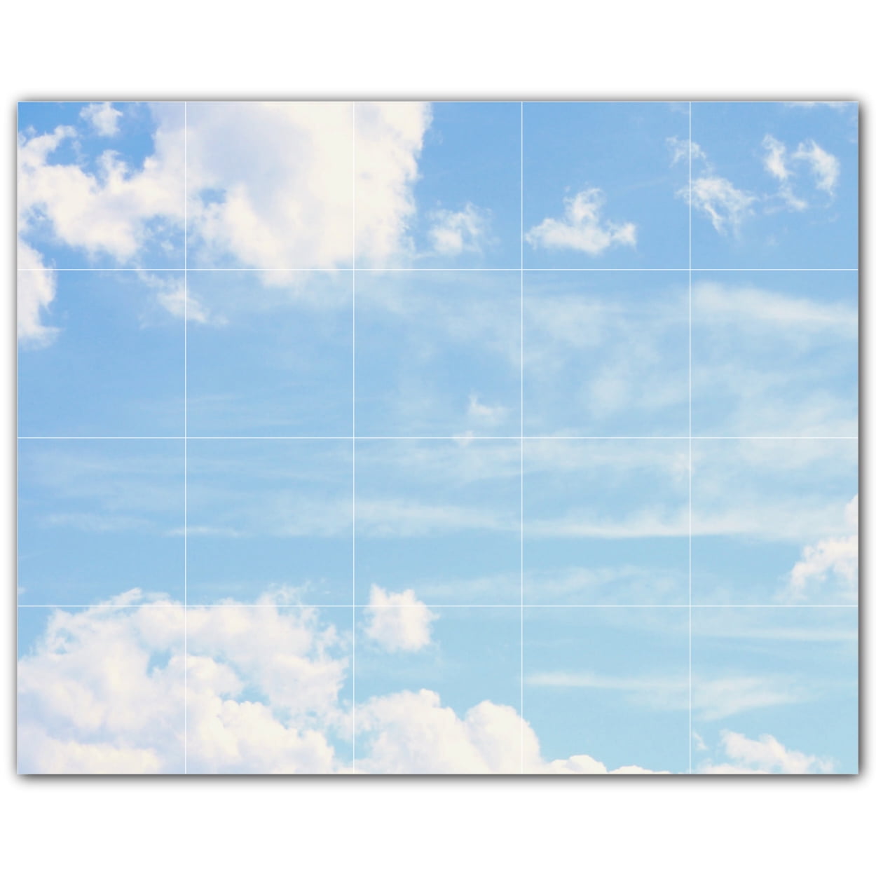 Picture-Tiles.com: Clouds Ceramic Tile Wall Mural WAL500375-54XL. 60"W ...