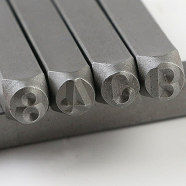 Sellos de acero con letras, juego de 36 perforadores de letras, suministros de arte, sellos de ...