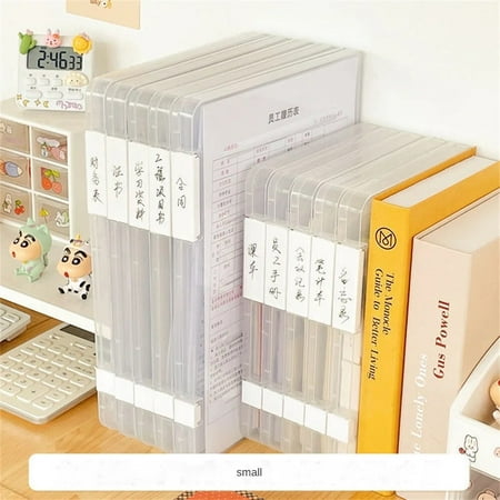 Paper Data Sorting File Storage Box A4 File Transparent Storage Folder ...