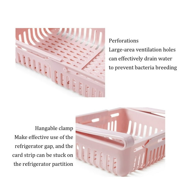 thinsony Refrigerator Plastic Organizer Retractable Multifunctional ...