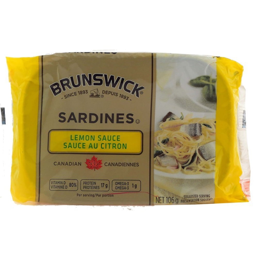 Brunswick Sardines Lemon Sauce 106g | Walmart Canada