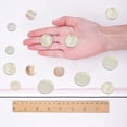 32Pcs 4 Style Natural Shell Pendants Flat Round Mixed Color 8pcs/style ...