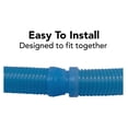 Universal Swimming Pool Cleaner Durable Hose Long Blue Color 8 Pack Fit ...