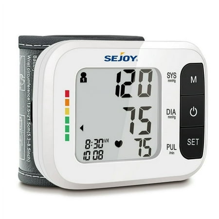 Sejoy Wrist Blood Pressure Monitor, Automatic Wrist Bp Machine with ...