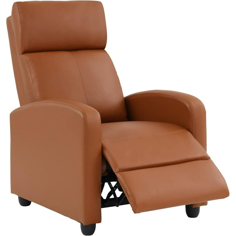 Recliner Chair Modern Leather Chaise Couch Single Accent