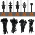 PHYSUN-160pcs Push Mount Wire Ties, Snap in Zip Tie Automotive Clips ...