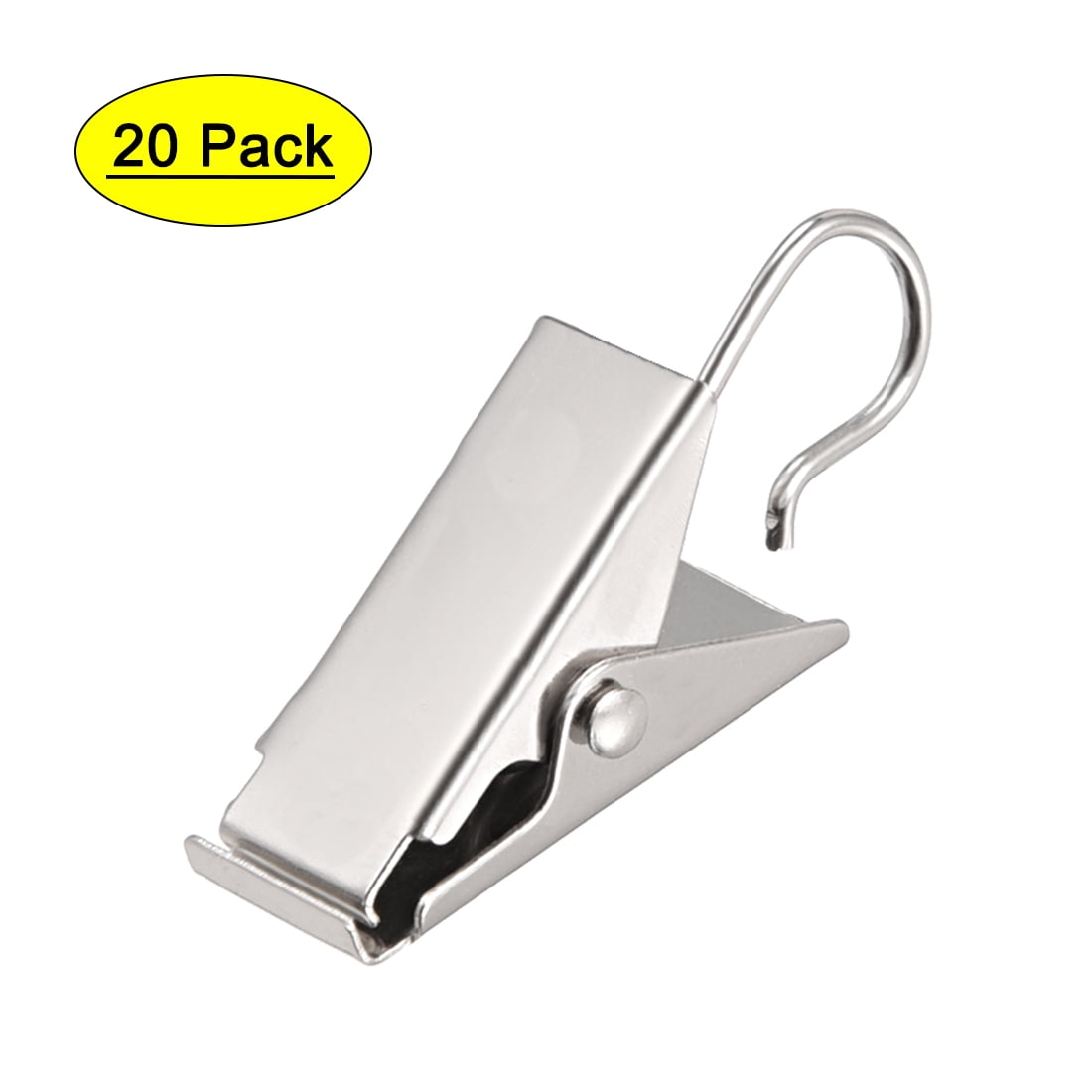Click here for Unique Bargains Curtain Clips With Hooks Metal 1 I... prices