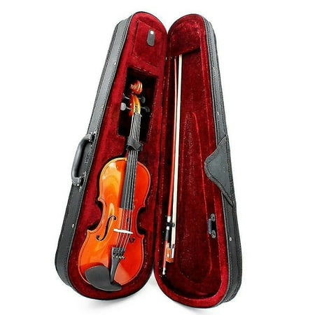 Natural Basswood Violin With Arbor Bow Steel String For Beginners ...