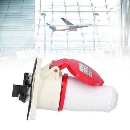 Spptty 4 Pin Power Plug 3 Phase Waterproof Mount Socket Connector Set 380V‑415V 16A 3P+E ...