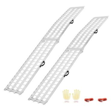 KFFKFF Durable Aluminum Loading Ramps, Set of 2, 94 x 15 in, Heavy-Duty ...