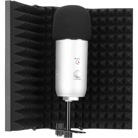 Mic Isolation Shield - Portable Studio Acoustic Mic Sound Shield with ...