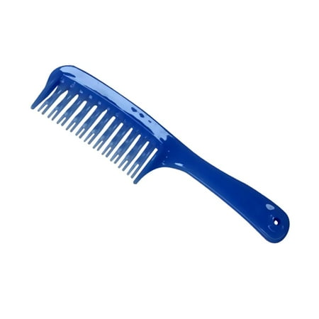 Curved Der Comb for Long Wet Straighten Curly Hair Detangling Blue ...