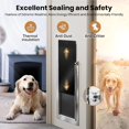Aluminum Cat Door, Cat Door Interior Door with Safety Locks, Exterior ...