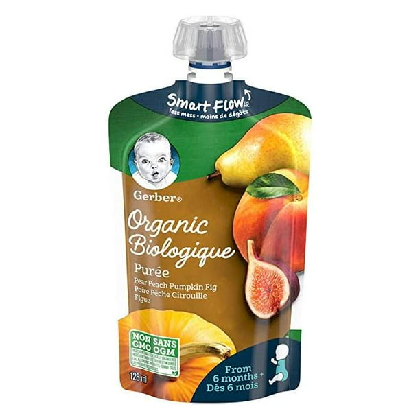 Gerber - Organic Puree, 128ml | Multiple Flavors - Walmart.ca
