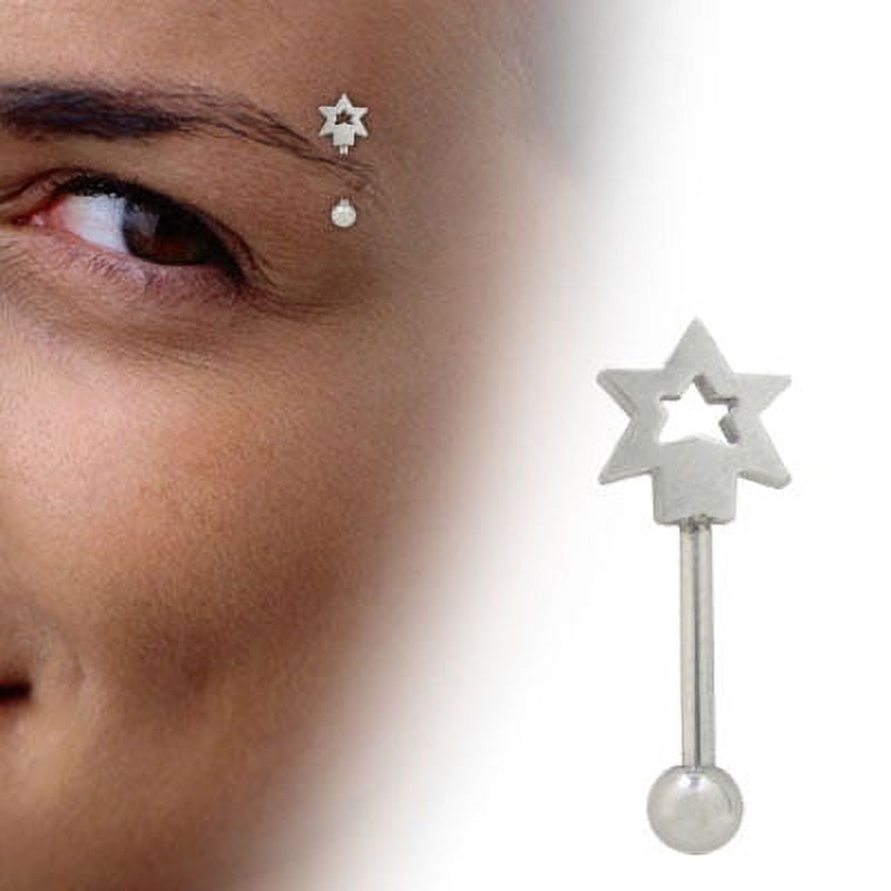 Click here for Bodyjewelryonline Star Barbell Eyebrow Ring Surgic... prices
