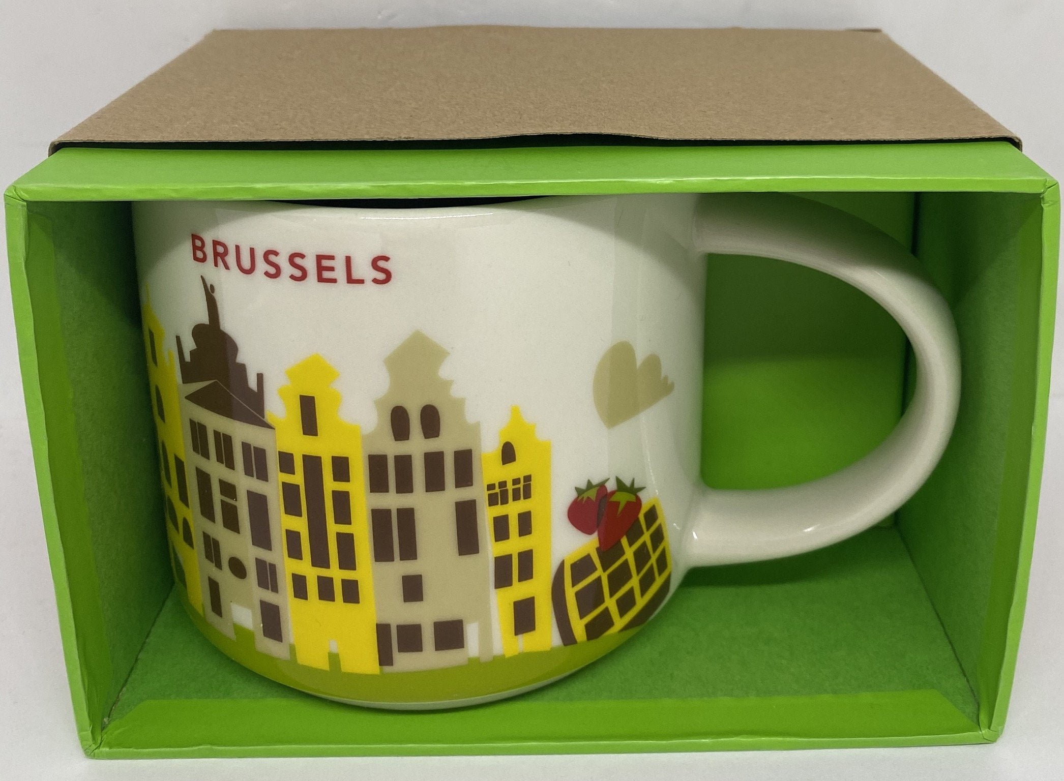 Starbucks Coffee You Are Here Brussels Belgium Ceramic Coffee Mug New ...