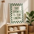 Affixzi Bathroom Wall Art, This Shower Is for Singing, Shower Sign ...