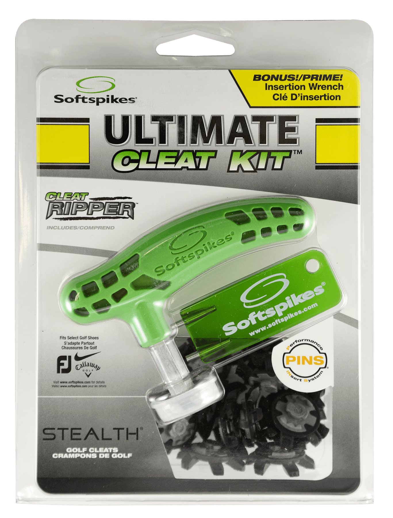 Softspikes Stealth PINS Ultimate Golf Cleat Kit - Walmart.com