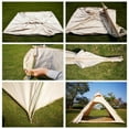 Walmart 7'x7'x6.5' Outdoor Cotton Canvas Bell Teepee Tent for 2-3 ...