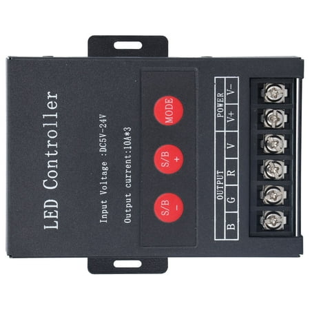 LED Control Box, PWM RGB Controller 3 Channels Brightness Adjustment ...