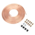 YAHHU 25ft Brake Line Tubing Copper Nickel Plated 3/16in OD with 16 ...