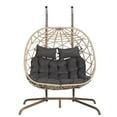 SEGMART 2-Person Hanging Swing Chair with Stand, Double Hanging Egg ...