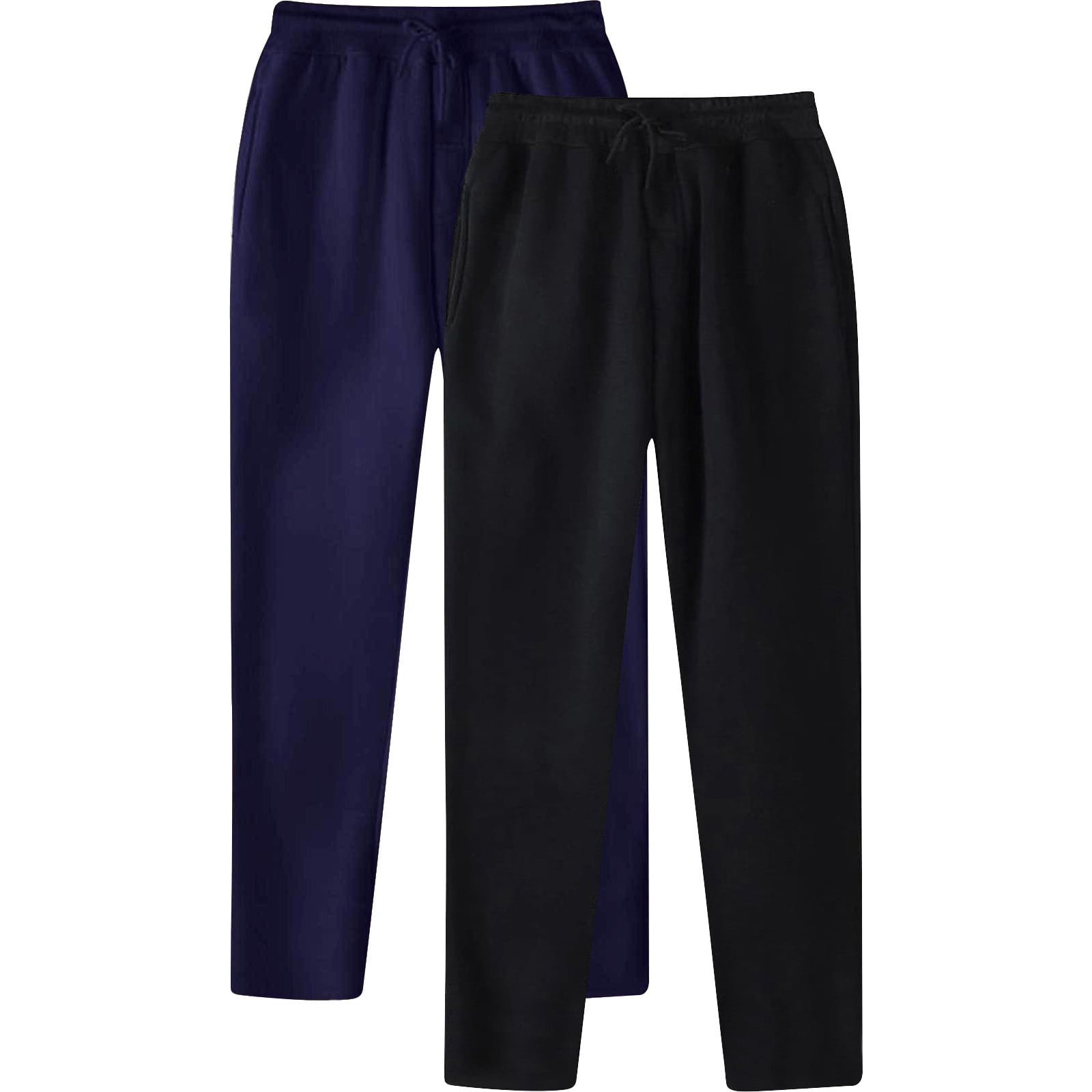 Click here for Pxkloy Mens 2 Pack Sweatpants Open Bottom Straight... prices