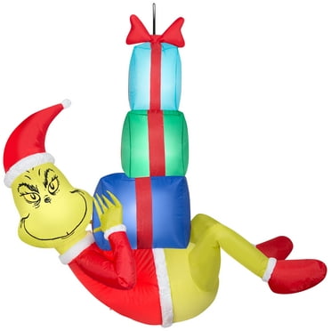 Airblown Inflatables Dr. Seuss Grinch Train Inflatable Christmas Décor ...