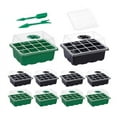 12-hole seedling box three-piece set flowerpot storage box seed plug ...