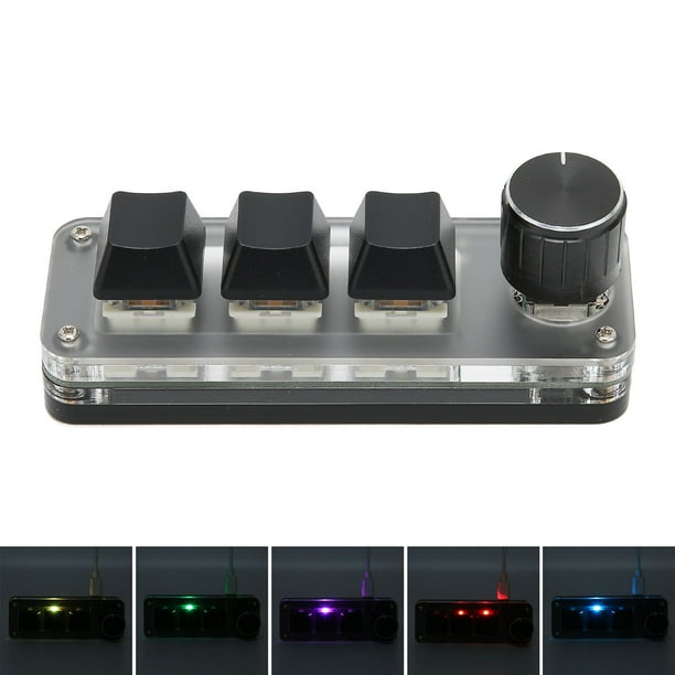 USB Mechanical Keyboard,3 Key Small Keypad Small Mechanical Keyboard ...
