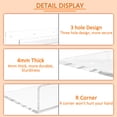 7'' Clear Acrylic Wall Shelf 2 Pack, Acrylic Floating Shelves, Acrylic ...
