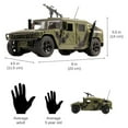 Vokodo Military Humvee Action Toy Truck, Friction Powered with Lights ...