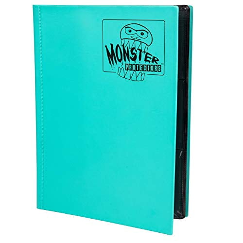 Monster Binder - 9 Pocket Matte Teal Album - Holds 360 Yugioh, Magic ...