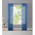 Mainstays Woven Sheer Stripe Tab Top Single Curtain Panel 1 Piece
