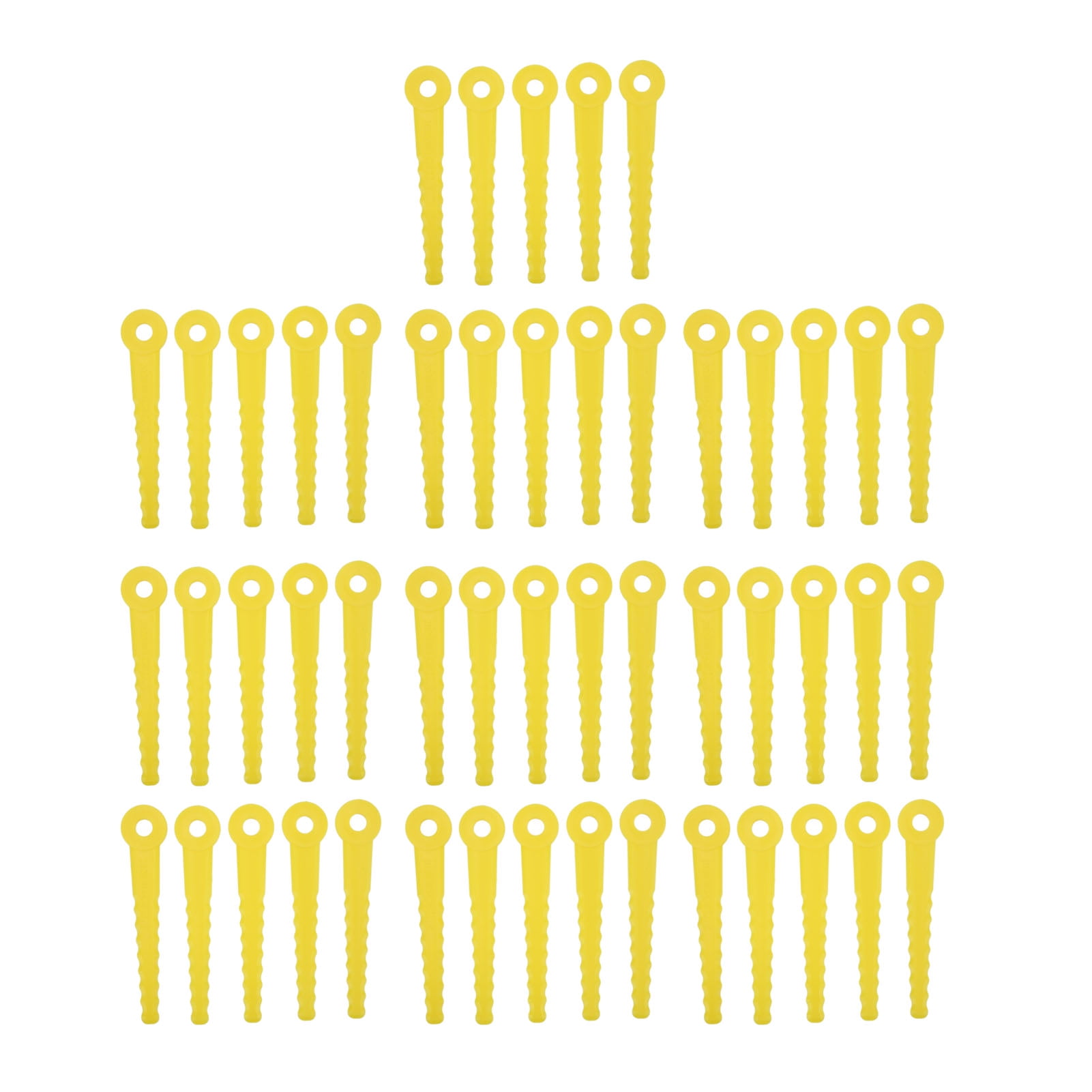 50Pcs Lawnmower Plastic Blade 8mm Lawn Mower Trimmer Cutter Head ABS ...