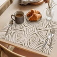 Brown Wavy Lines Placemats Set of 4 Country Abstract Watercolor ...
