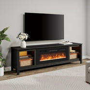 "AMERLIFE 63"" Entertainment Center with 26"" Fireplace, Distressed ...