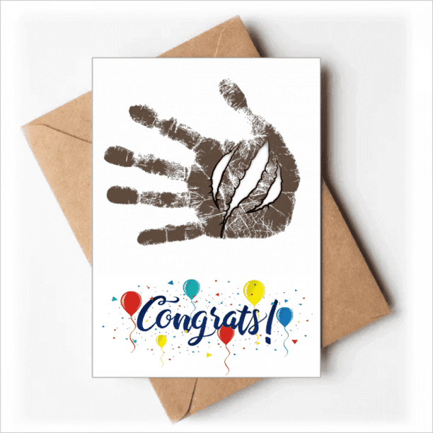 Laceration Marks Handprint Wound Wedding Cards Congratulations Greeting Envelopes - Walmart.ca