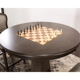 Sunset Trading Vegas 3-Piece 42.5" Wood Dining/Chess/Poker Table Set in ...