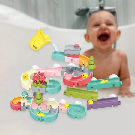 Bath Waterfall Toys Water Spray Toy with Suction Cups DIY Assembling ...