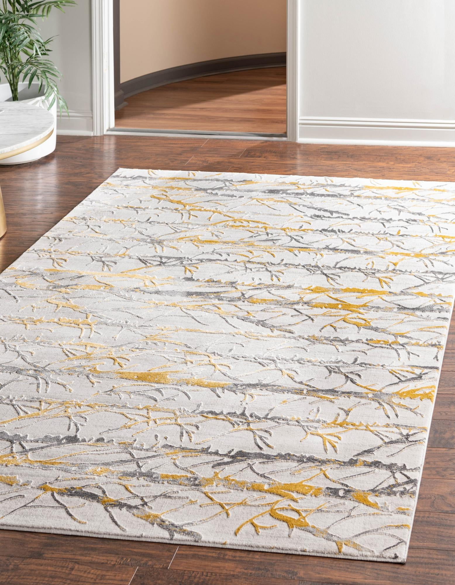 Rugs.com Finsbury Collection Rug – 2' x 3' Yellow And Gray Medium Rug ...