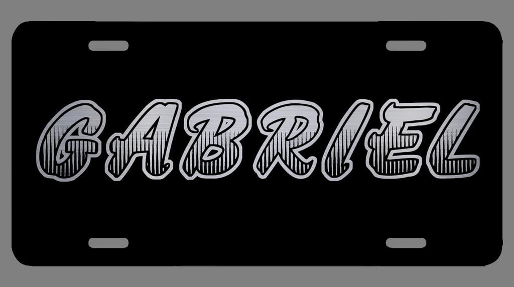 Gabriel Name Etched Style License Plate Tag Vanity Novelty Metal ...
