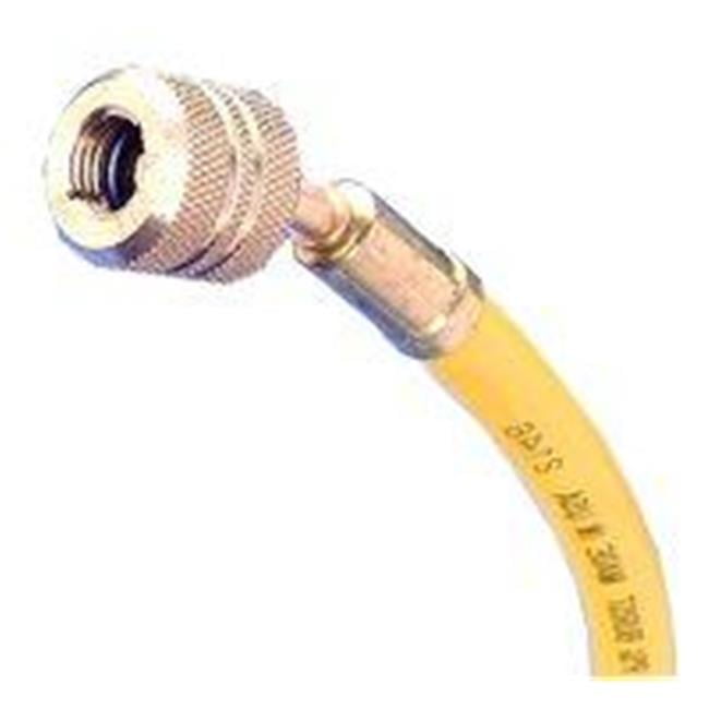Mastercool 72 Inch R-12 Yellow Hose With Auto Shut-Off Valve Fittings ...
