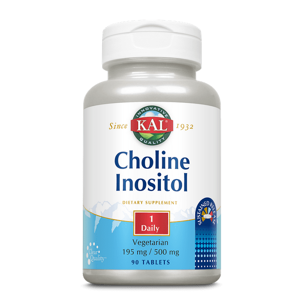 KAL Choline Inositol 195/500 mg | 1 Daily, Sustained Release | Healthy ...
